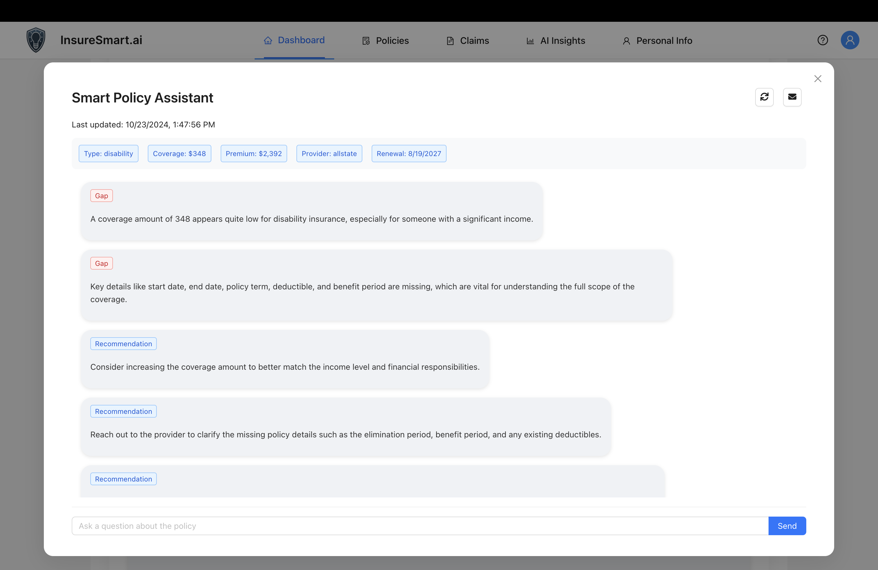 InsureSmart - Take Control of Your Insurance with AI