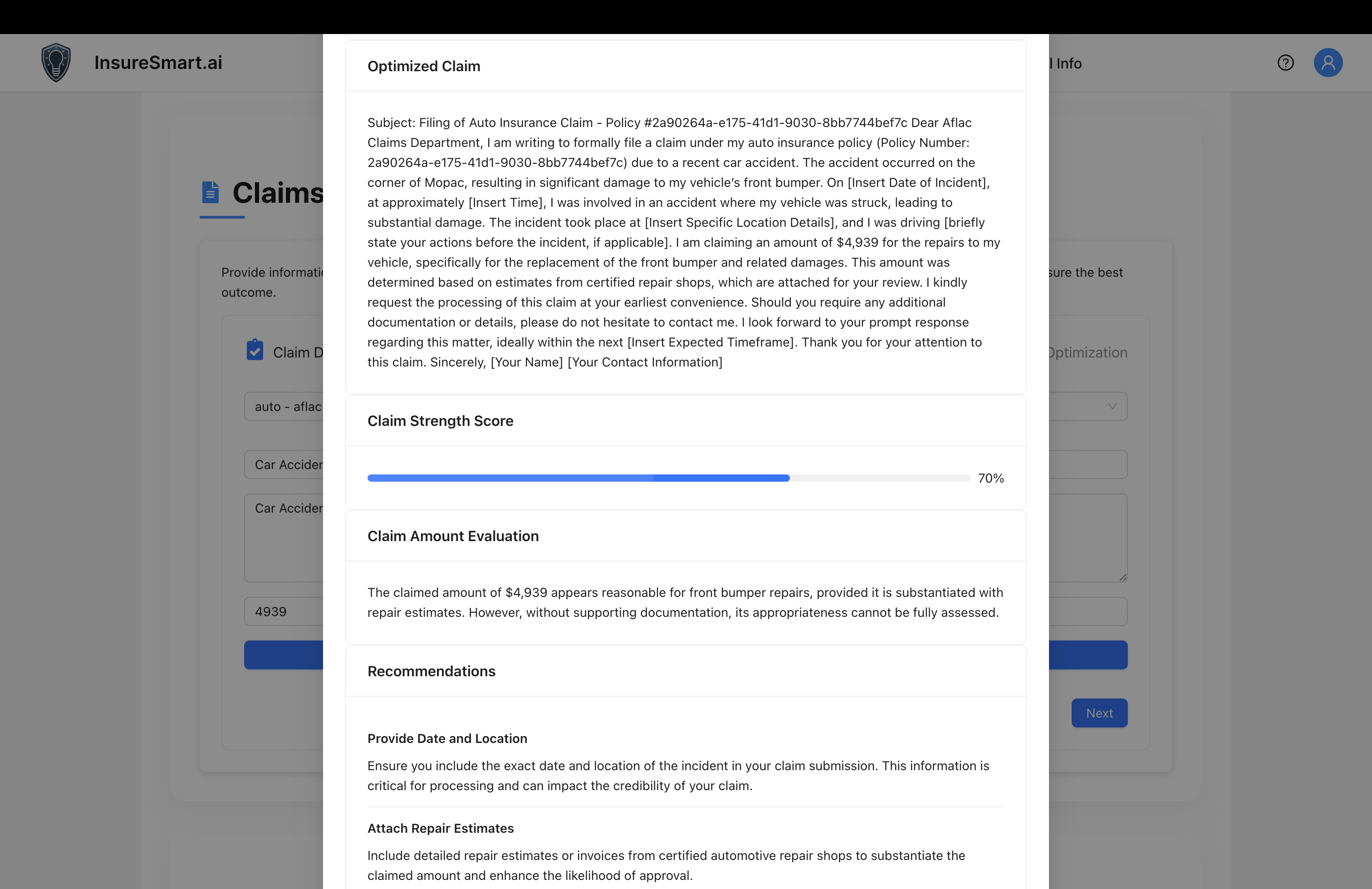 InsureSmart - Take Control of Your Insurance with AI